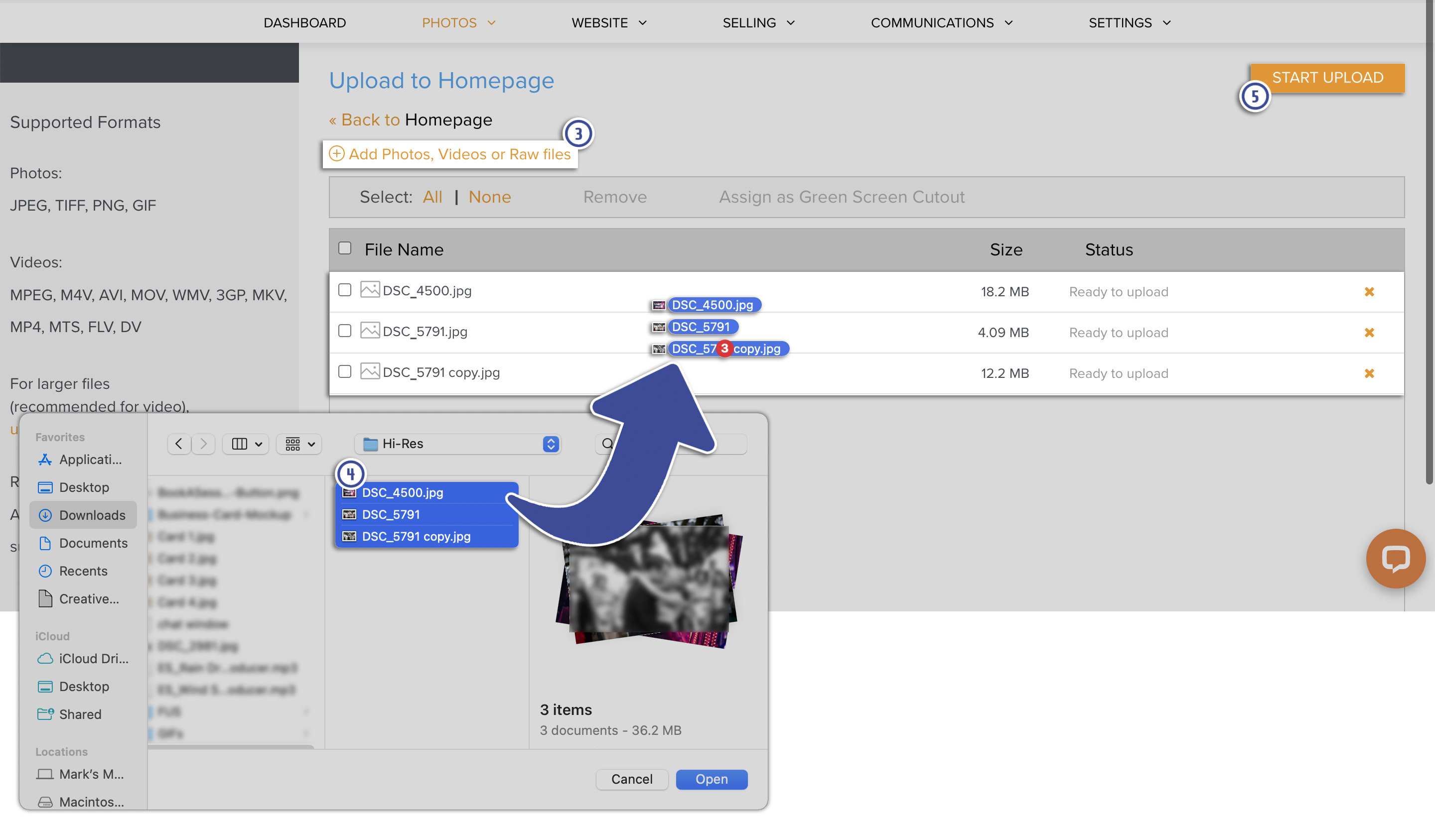 Uploading Photos & Video – Zenfolio Classic | Support Center