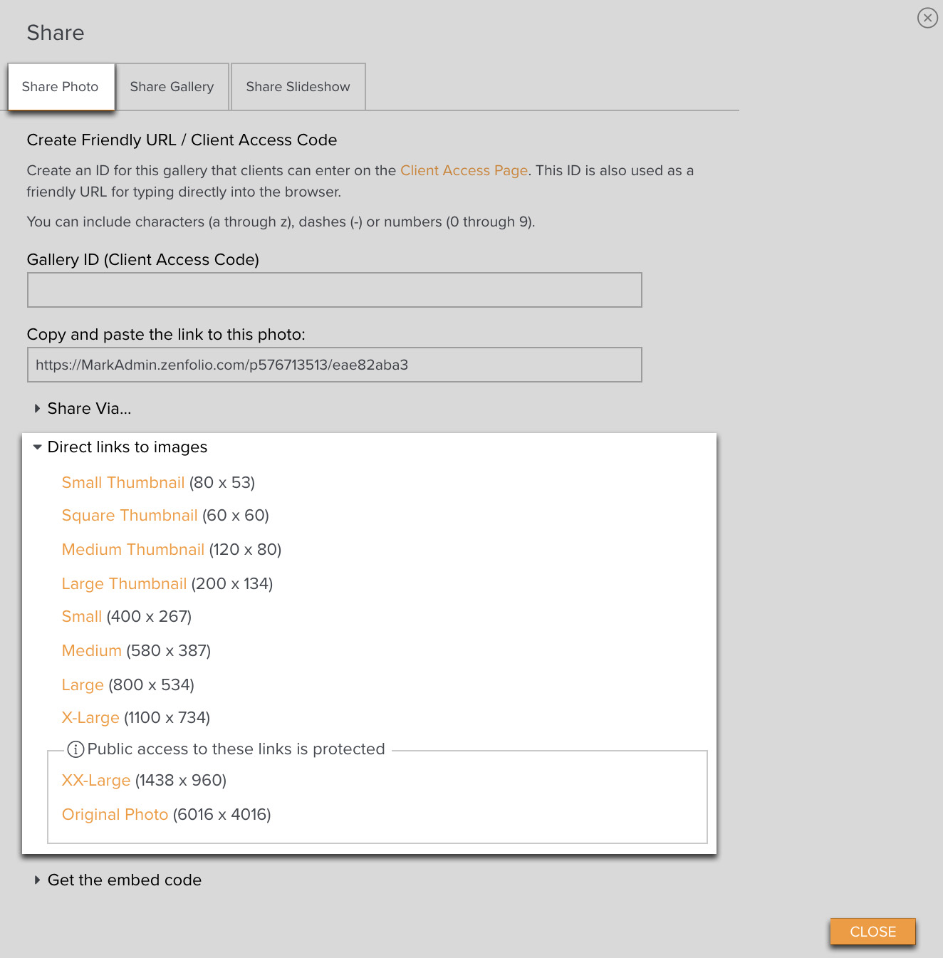 Sharing And Embedding Photos And How To Find The URL Of A Photo Zenfolio