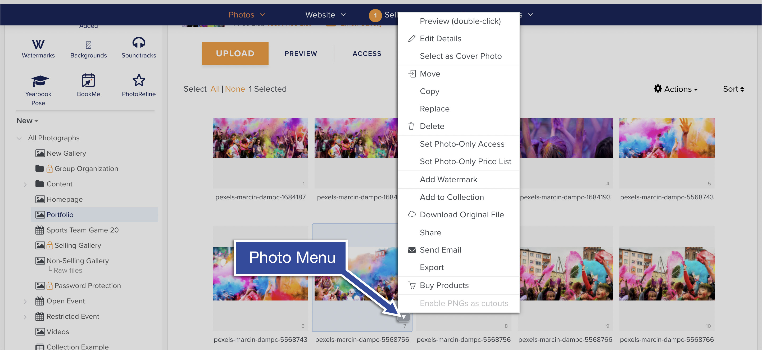 Photo Tasks – Zenfolio Classic | Support Center