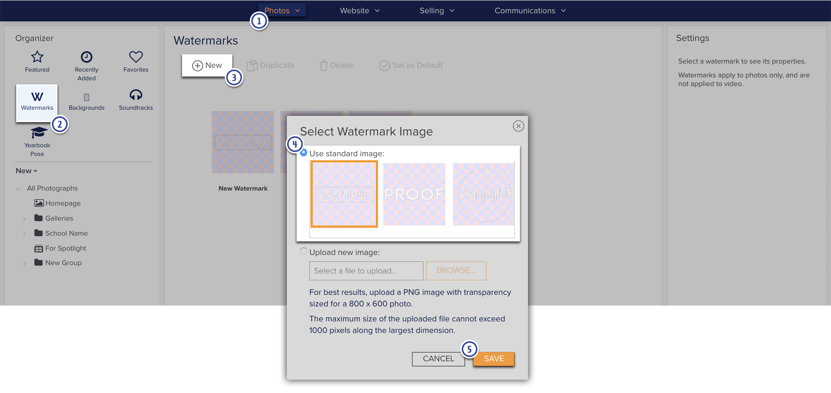 Using Zenfolio Provided Watermark Images – Zenfolio Classic | Support ...